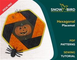 Hexagonal PlaceMat PDF Sewing Pattern by Snowbird Sewing Patterns ...
