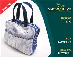 Book Bag PDF Sewing Pattern by Snowbird Sewing Patterns | EmbroideryDesigns.com