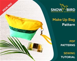 Makeup Bag PDF Sewing Pattern by Snowbird Sewing Patterns ...