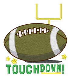 Football Touchdown Embroidery Design | EmbroideryDesigns.com