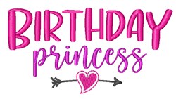 Birthday Princess Embroidery Design | EmbroideryDesigns.com