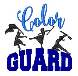 Color Guard Embroidery Design | EmbroideryDesigns.com