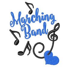 Marching Band Embroidery Design | EmbroideryDesigns.com
