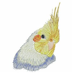 Cockatiel Head Embroidery Design | EmbroideryDesigns.com