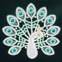 FSL Fancy Peacock Embroidery Design | EmbroideryDesigns.com