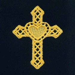 FSL Cross Ornament Embroidery Design | EmbroideryDesigns.com
