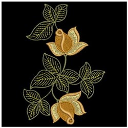 Yellow Roses Embroidery Design | EmbroideryDesigns.com