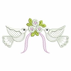 Love Doves Border Embroidery Design | EmbroideryDesigns.com