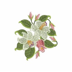 Blooming Lilies Embroidery Design | EmbroideryDesigns.com