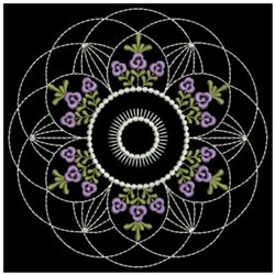 Floral Loops Embroidery Design | EmbroideryDesigns.com