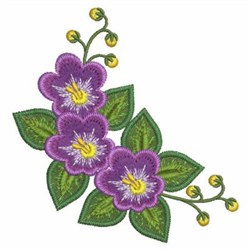 African Violet Embroidery Design | EmbroideryDesigns.com