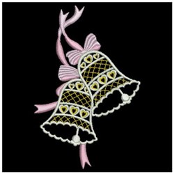 Two Wedding Bells Embroidery Design | EmbroideryDesigns.com