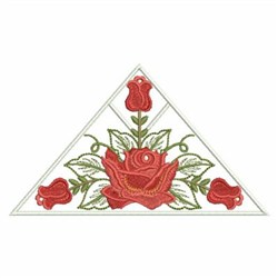 Rose Triangle Embroidery Design | EmbroideryDesigns.com