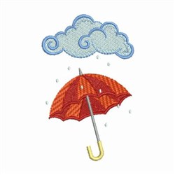 Rain Cloud Embroidery Design | EmbroideryDesigns.com