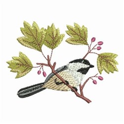 Little Chickadee Embroidery Design | EmbroideryDesigns.com