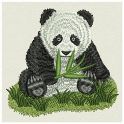 Giant Panda Embroidery Design | EmbroideryDesigns.com