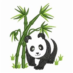 Walking In Bamboo Embroidery Design | EmbroideryDesigns.com