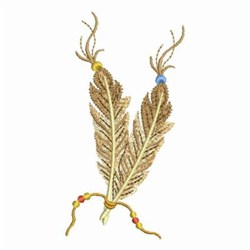 Indian Feathers Embroidery Design | EmbroideryDesigns.com
