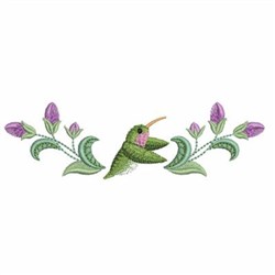 Hummingbird Border Embroidery Design | EmbroideryDesigns.com