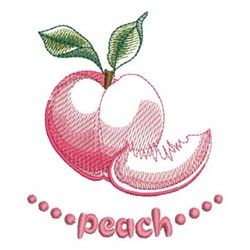 Peach Embroidery Design | EmbroideryDesigns.com