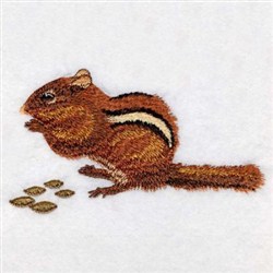 Cute Chipmunk Embroidery Design | EmbroideryDesigns.com