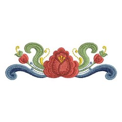 Rosemaling Roses Embroidery Design | EmbroideryDesigns.com