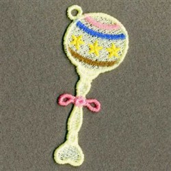 FSL Baby Rattle Embroidery Design | EmbroideryDesigns.com