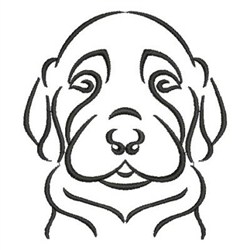 Dog Head Outlines Embroidery Design | EmbroideryDesigns.com