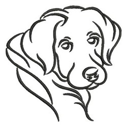 Dog Head Outlines Embroidery Design | EmbroideryDesigns.com