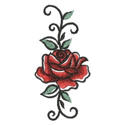 Rose Edge Embroidery Design | EmbroideryDesigns.com