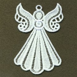 FSL White Angel Embroidery Design | EmbroideryDesigns.com