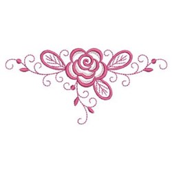 Simply Pink Roses Embroidery Design | EmbroideryDesigns.com
