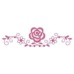Simply Pink Rose Embroidery Design | EmbroideryDesigns.com