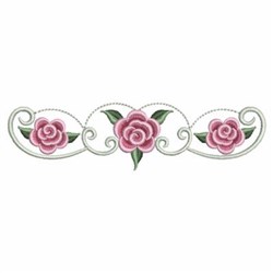 Roses Border Embroidery Design | EmbroideryDesigns.com