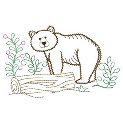 Bear Outline Embroidery Design | EmbroideryDesigns.com
