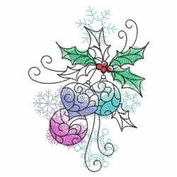 Blackwork Christmas Ornaments Embroidery Design | EmbroideryDesigns.com