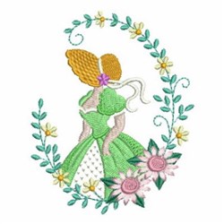 Garden Girl Embroidery Design | EmbroideryDesigns.com