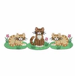 Cat Border Embroidery Design | EmbroideryDesigns.com