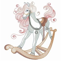 Rocking Horse Embroidery Design | EmbroideryDesigns.com