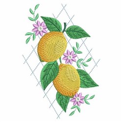 Fresh Lemons Embroidery Design | EmbroideryDesigns.com