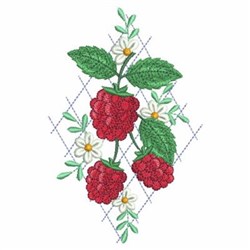 Fresh Raspberries Embroidery Design | EmbroideryDesigns.com