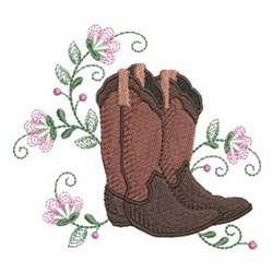 Western Boots Embroidery Design | EmbroideryDesigns.com
