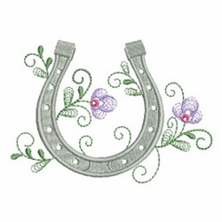 Western Horseshoe Embroidery Design | EmbroideryDesigns.com