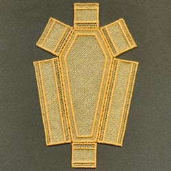 3D FSL Halloween Coffin Embroidery Design | EmbroideryDesigns.com