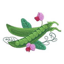 Peas Embroidery Design | EmbroideryDesigns.com