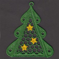 3D FSL Christmas Tree Embroidery Design | EmbroideryDesigns.com