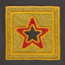 3D FSL Star Tea Lights Embroidery Design | EmbroideryDesigns.com