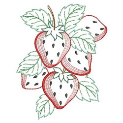 Strawberry Outline Embroidery Design | EmbroideryDesigns.com