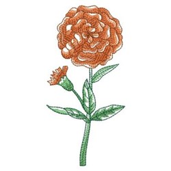 Marigold Embroidery Design | EmbroideryDesigns.com
