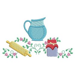Country Kitchen Border Embroidery Design | EmbroideryDesigns.com